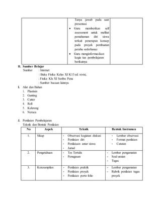 Rpp fisika berbasis stem | DOCX