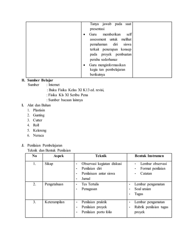 Rpp fisika berbasis stem | DOCX