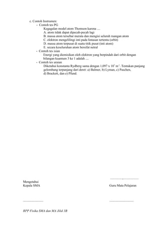 Rpp fisika sma 3 b | DOC