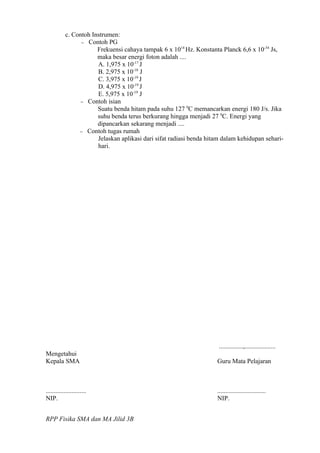 Rpp fisika sma 3 b | PDF