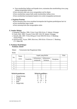 Rpp fisika smk XI | PDF