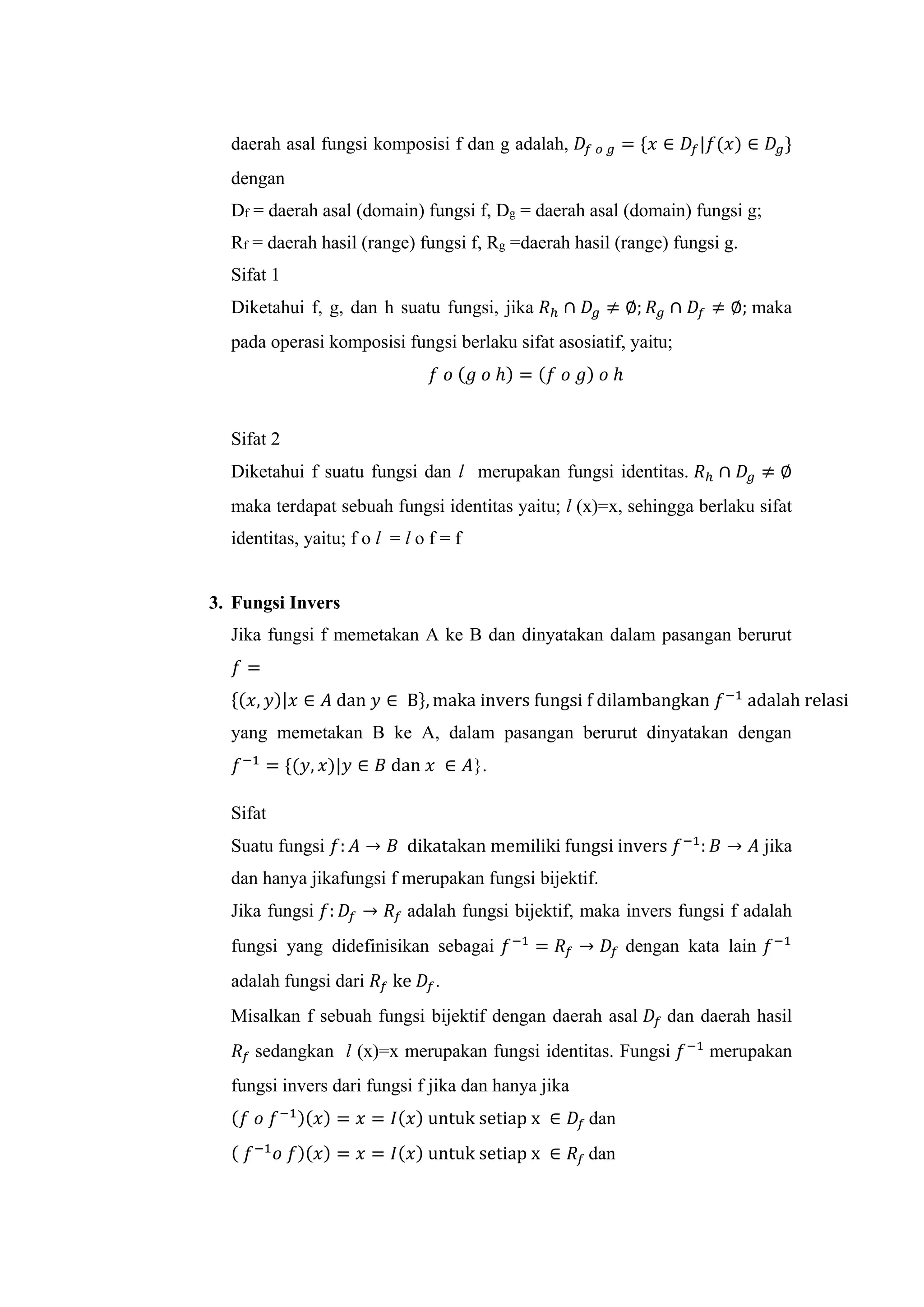 RPP FUNGSI KOMPOSISI DAN INVERS KELAS XI MIPA KURIKULUM2013 | PDF