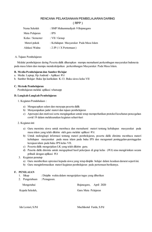 Rpp furda covid | PDF