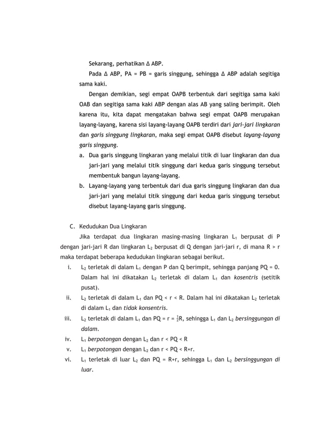 Rpp i sifat garis singgung ligkaran - aplot | PDF