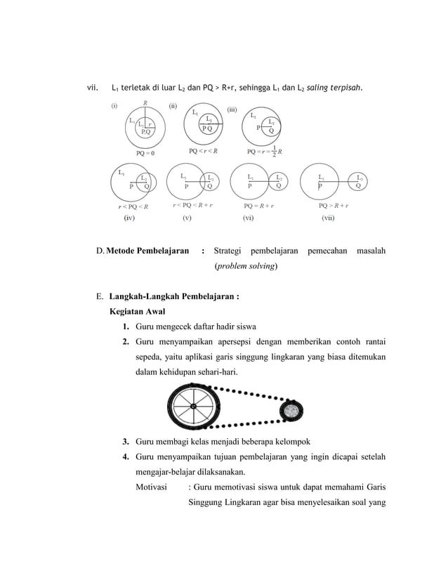 Rpp i sifat garis singgung ligkaran - aplot | PDF