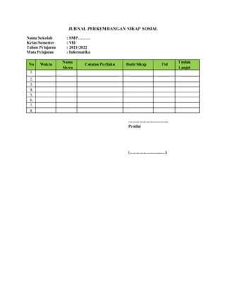 Rpp Informatika Kelas 8 Ganjil Genap Docx
