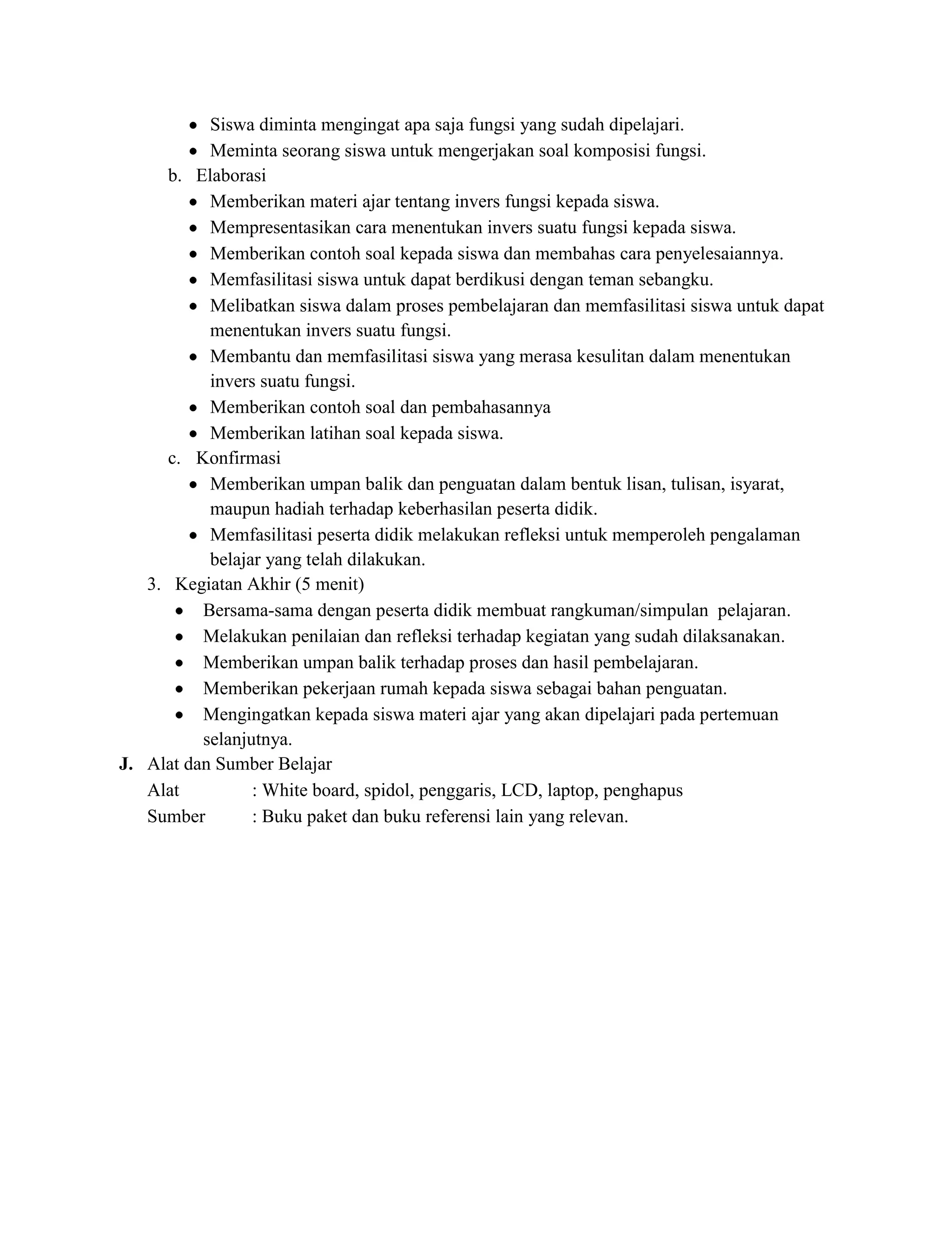 Rpp invers fungsi | DOCX