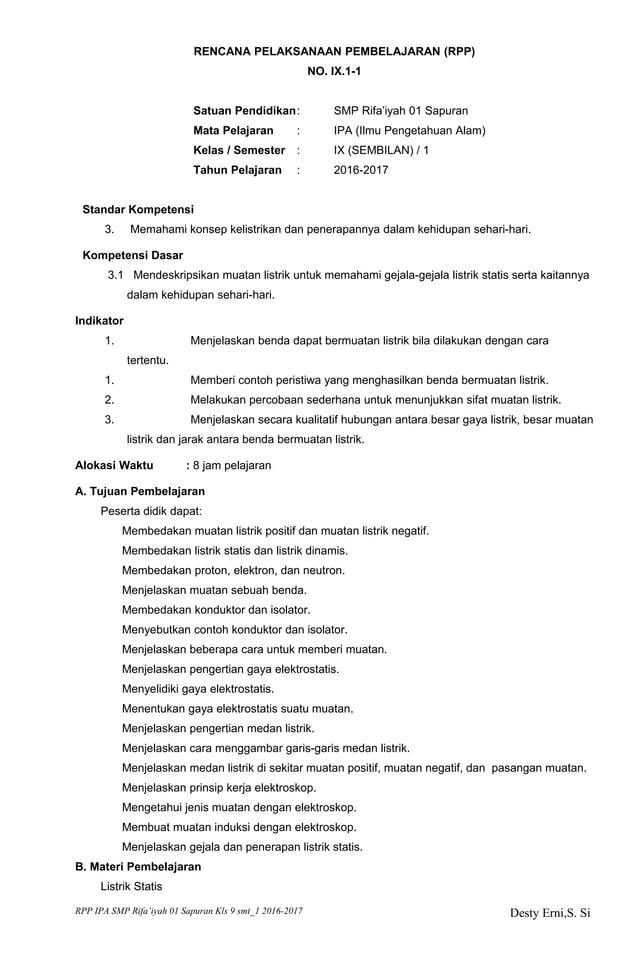 Rpp ipa 9 1 1617 | PDF