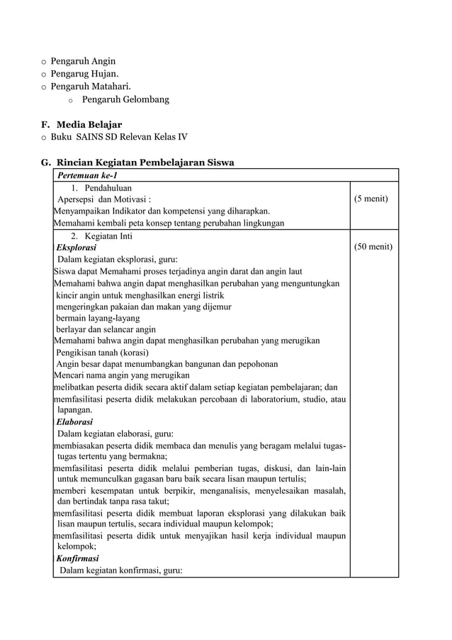 Rpp ipa kelas 4 smstr 2 | DOCX
