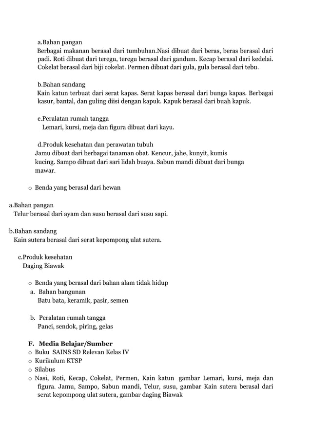 Rpp ipa kelas 4 smstr 2 | PDF