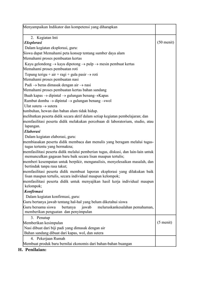 Rpp ipa kelas 4 smstr 2 | PDF