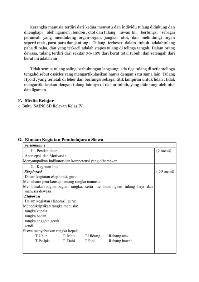 Rpp ipa kelas iv semester 1 | DOCX