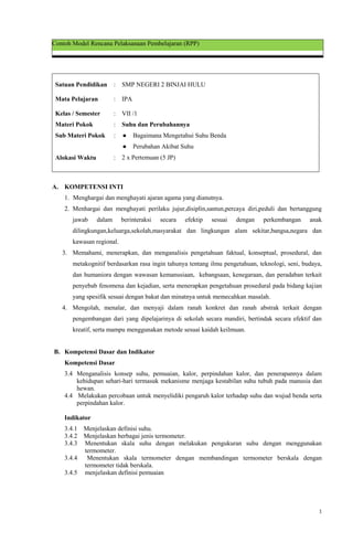 RPP IPA VIIA Bab 4 dibuat untuk program PKP.doc
