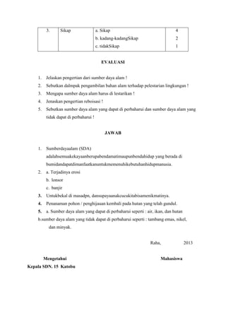 Rpp ips kelas 4 | PDF
