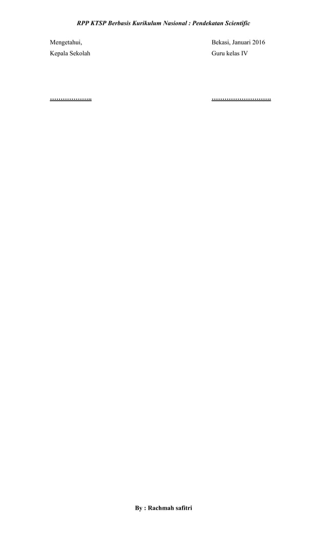 Rpp ips kelas 4 semester 2 potensi daerah dan kegiatan ekonomi berbasis ...