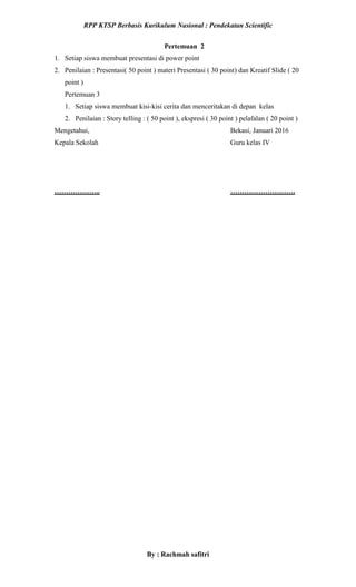 Rpp ips kelas 5 semester 2 ppki pendekatan scientific | PDF