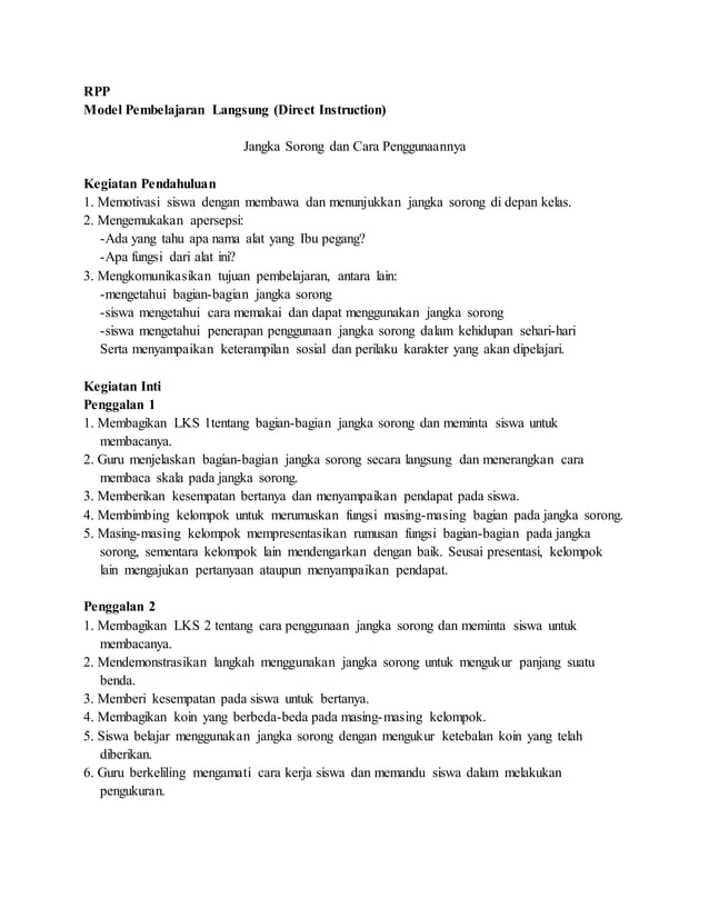 jangka sorong (RPP) | DOCX