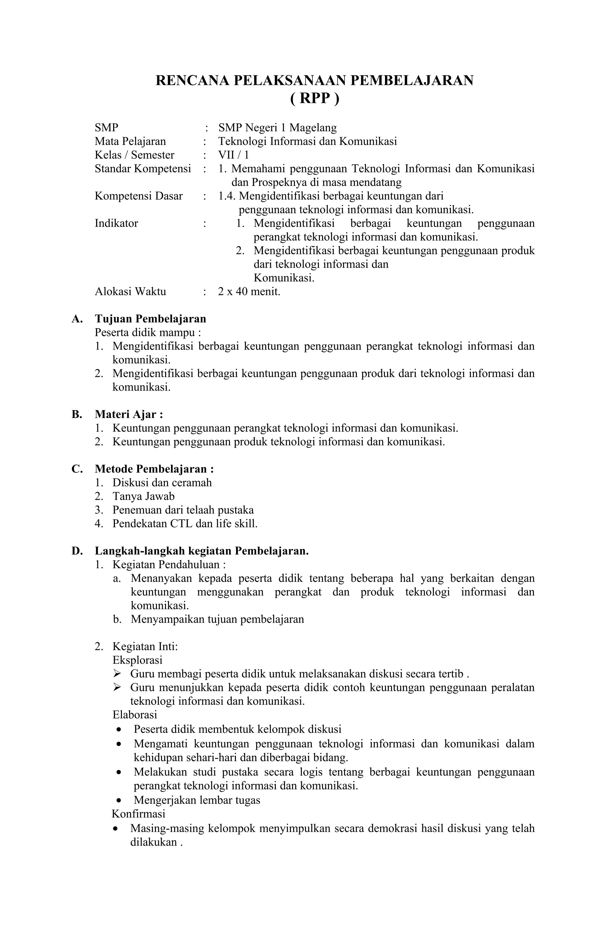 Rpp kd 1.4 tik 7 | DOC