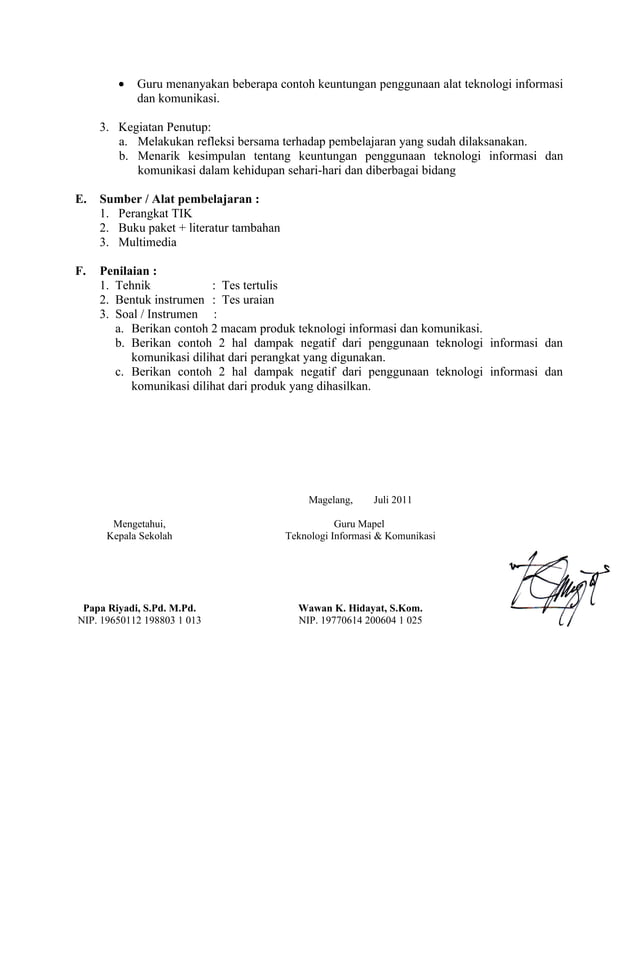 Rpp kd 1.4 tik 7 | PDF