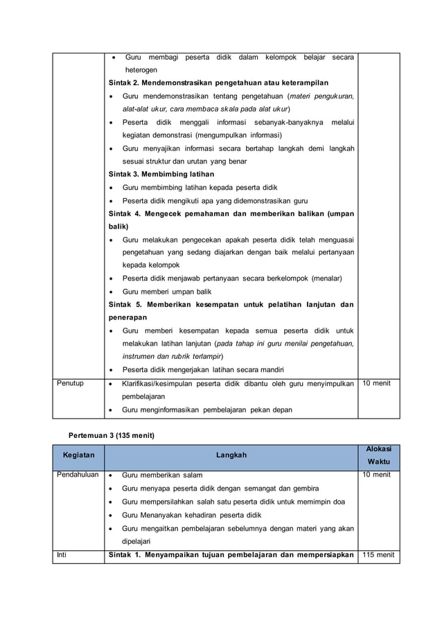 Rpp kd 3.1 dan 4.1 fisika tik besaran dan satuan | DOCX