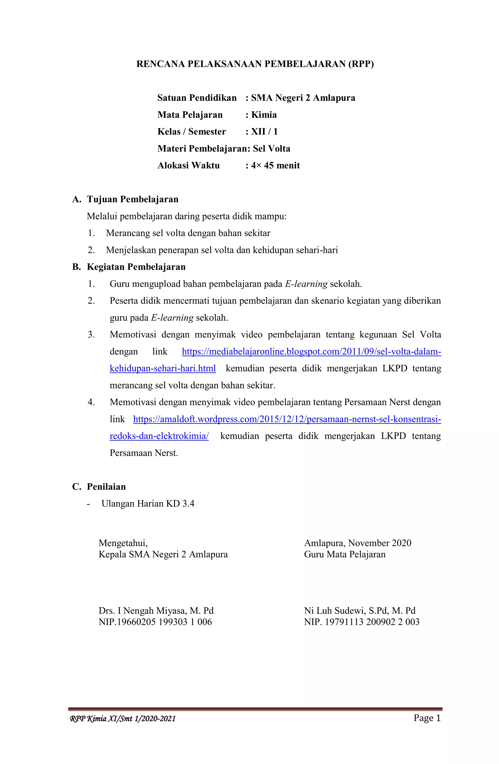 Rpp kd 3.4 pertemuan 2 | PDF