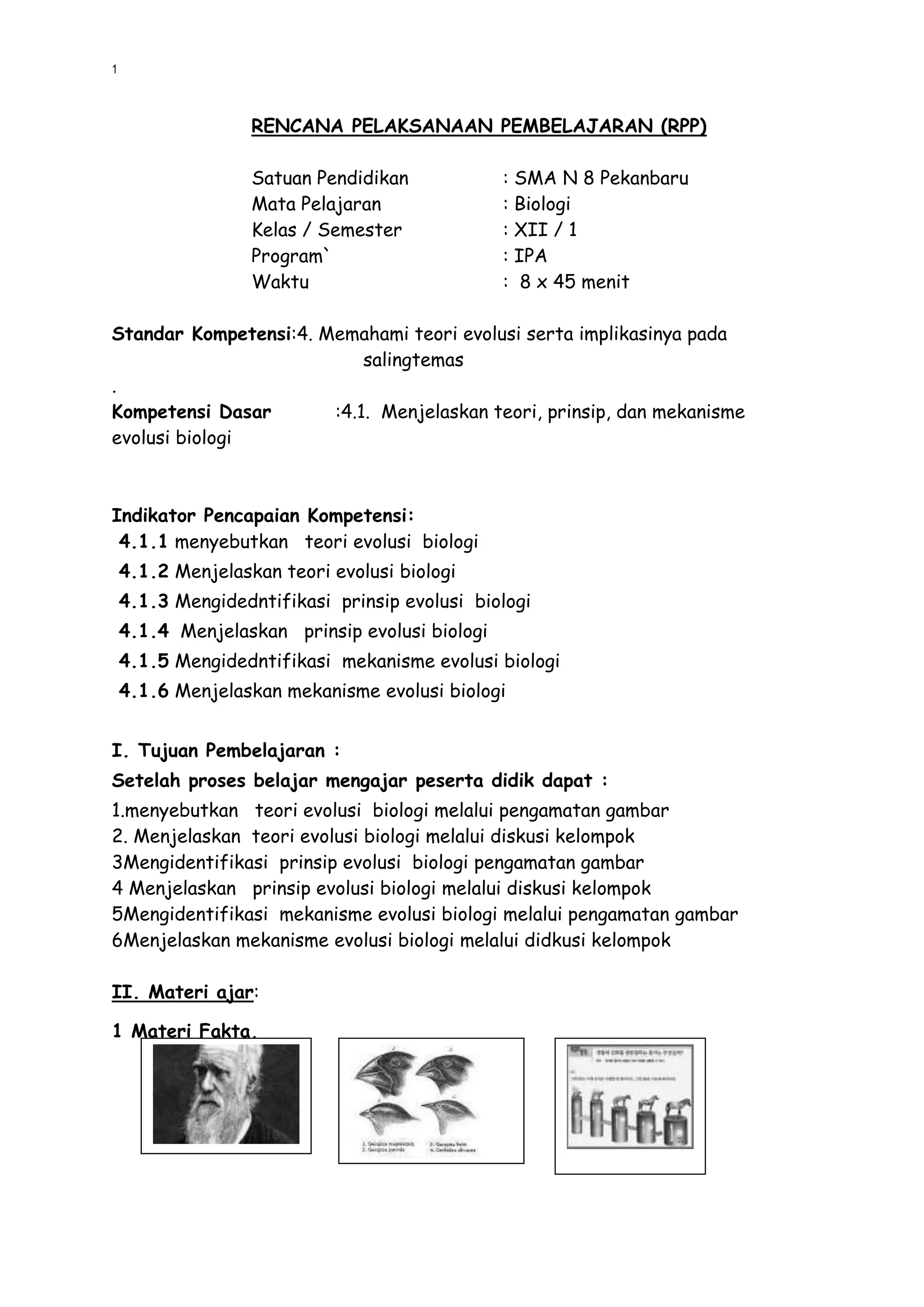 RPP BIOLOGI KELAS 12 KD 4.1 | PDF