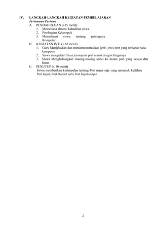 Rpp kelas 1 sem 1 1011 | PDF