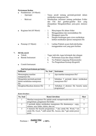 Rpp kelas 1 sem 2 1011 | DOC