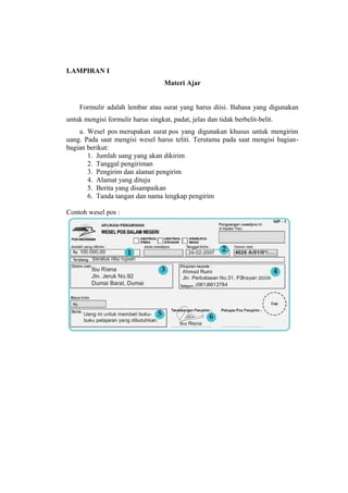 Rpp kelas 6 materi mengisi formulir | DOC