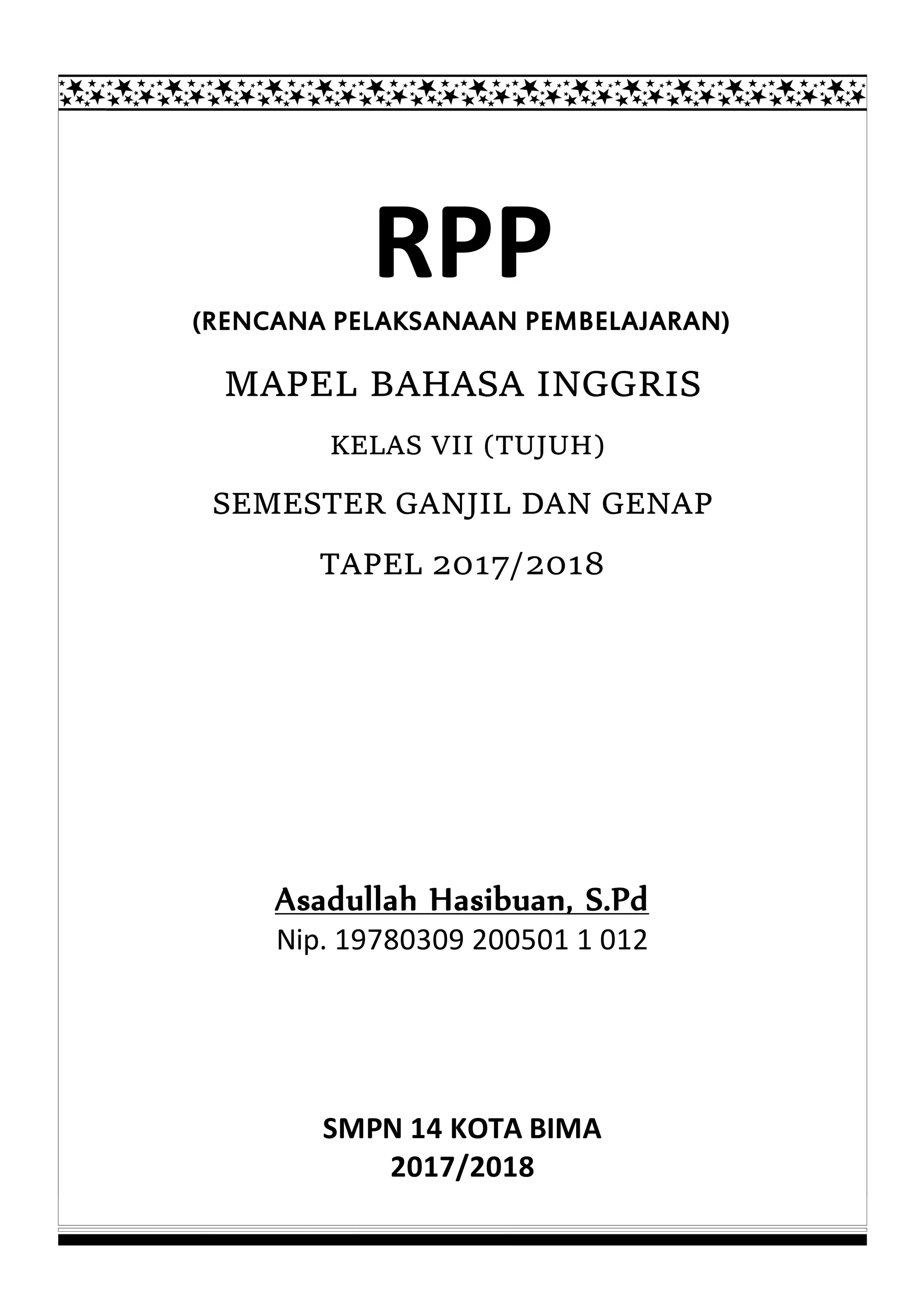 Cover Perangkat Pembelajaran | PDF