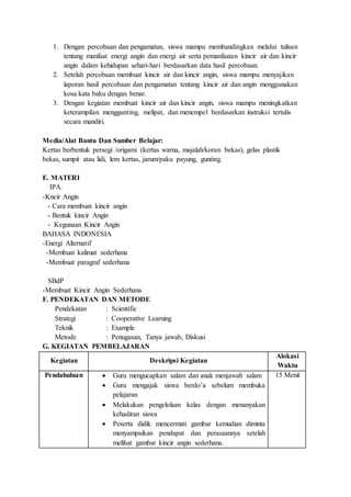 Rpp kls iv tema 2 subtema 1 pb 2 | PDF