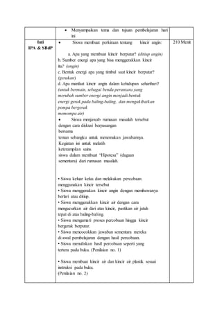 Rpp kls iv tema 2 subtema 1 pb 2 | PDF