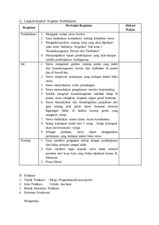 Rpp kls iv tema 6 subtema 1 pb 2 | PDF