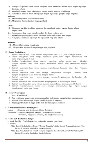 Rpp kls iv tema 8 subtema 1 pb 1 | PDF