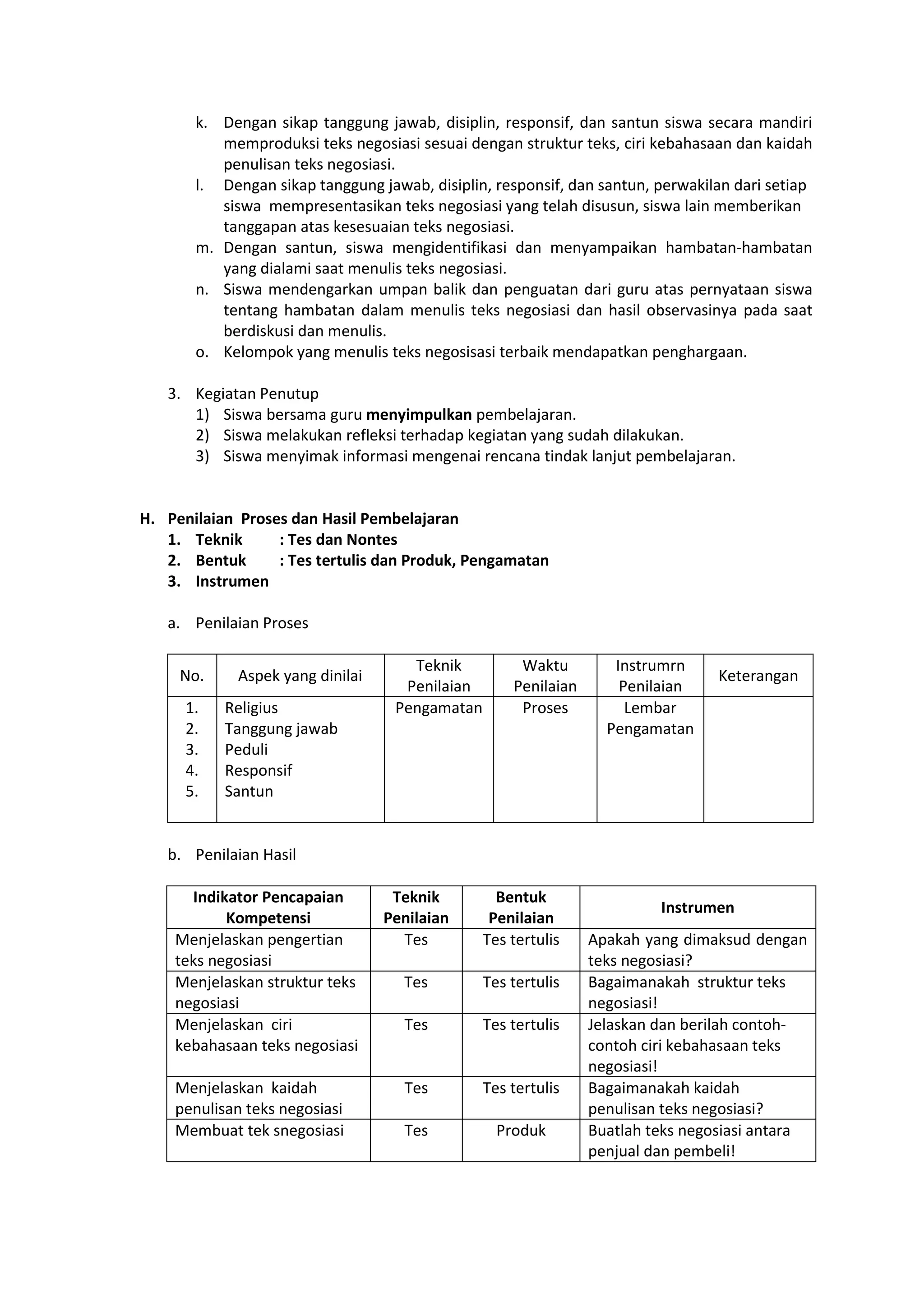 Rpp kls x sma problem based learning | DOCX