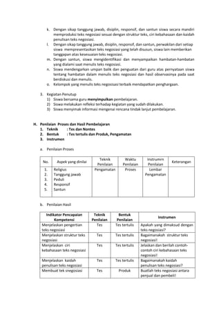 Rpp kls x sma problem based learning | DOCX