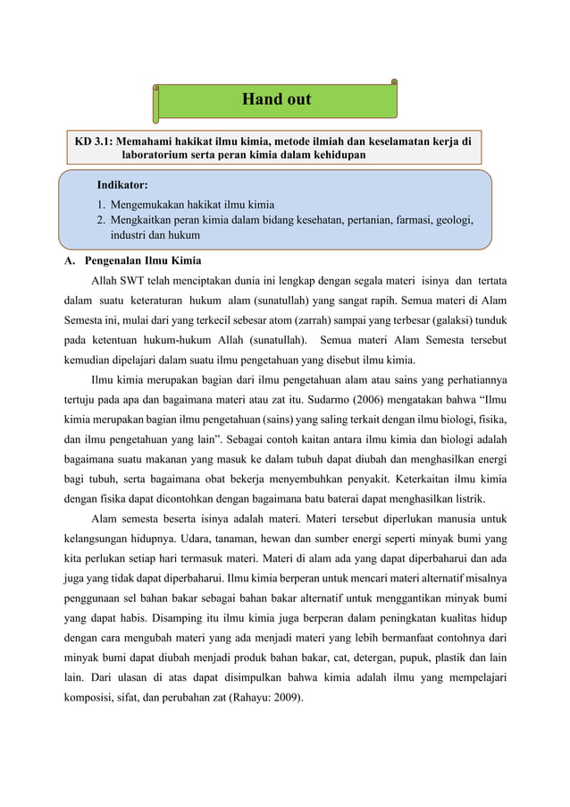 RPP IPAS SMK pembelajqran diferensiasi yg terintegrasi KSE | PDF
