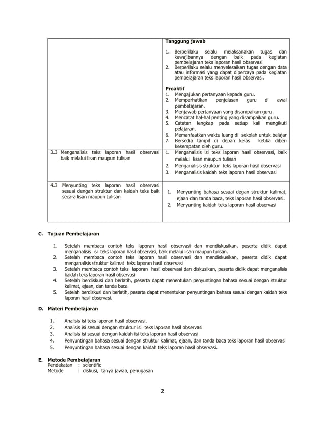 Contoh RPP kur 13 | DOCX