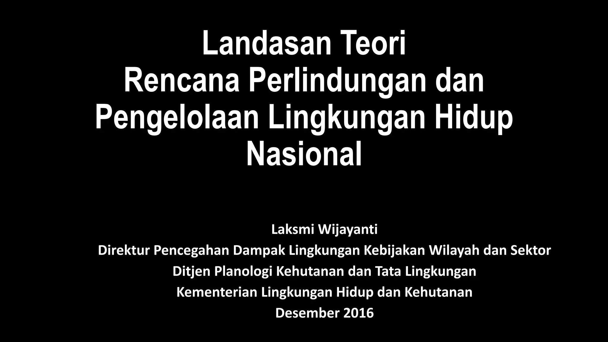 Kerangka RPPLH Nasional | PDF
