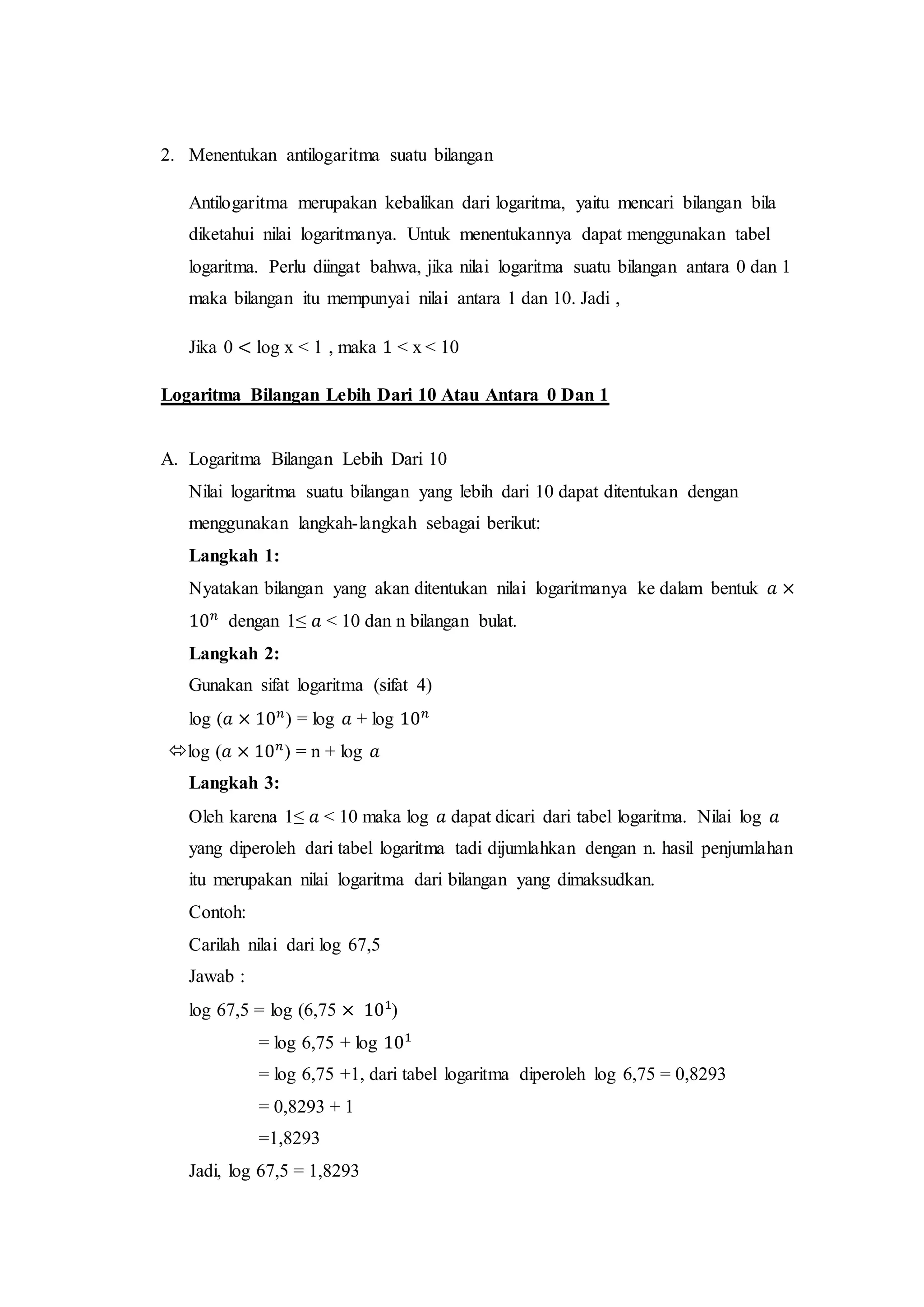Rpp menentukan nilai logaritma menggunakan tabel logaritma ( RPP ...