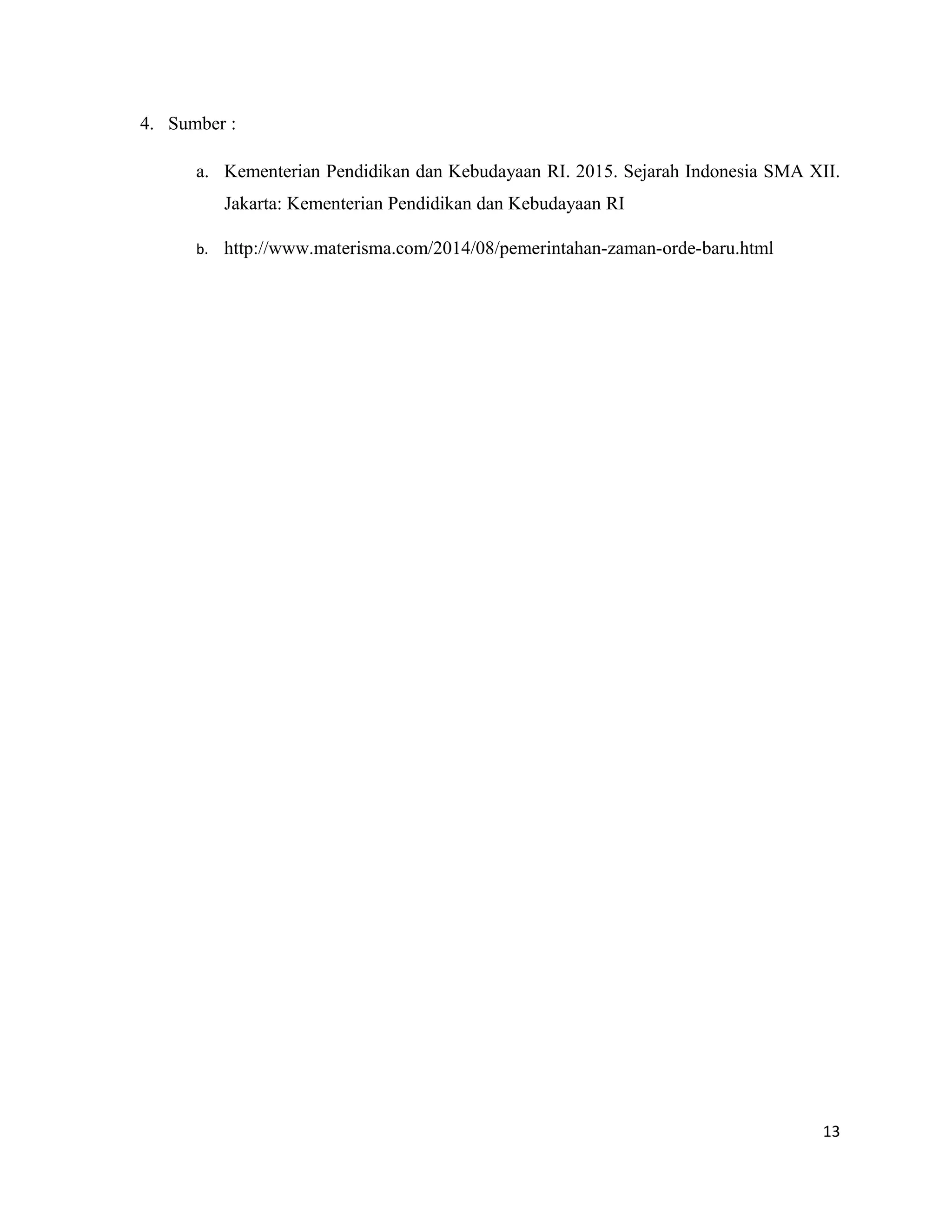 contoh Rpp masa transisi orla orba baru | PDF