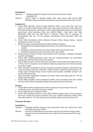 Rppmatematikasistempersamaanlinear | PDF