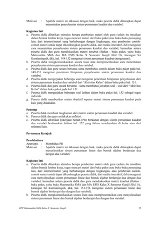 Rppmatematikasistempersamaanlinear | PDF