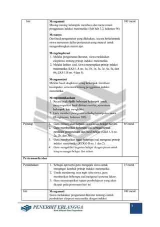 Rpp matematika sma xii bab 3 (induksi matematika) | PDF