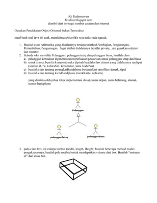 Bank soal java_1 | PDF