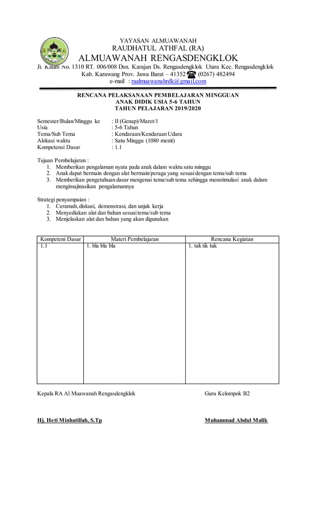 Rppm maret ming ke 10 kendaraan udara | PDF