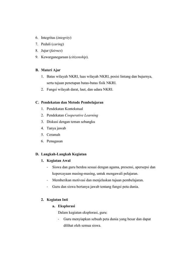 RPP MODEL PEMBELAJARAN TERPADU SEQUENCED | PDF