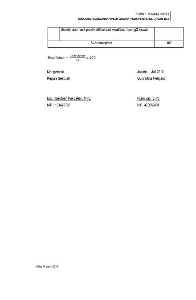 Rpp mulokpert1 lanjutan | DOC