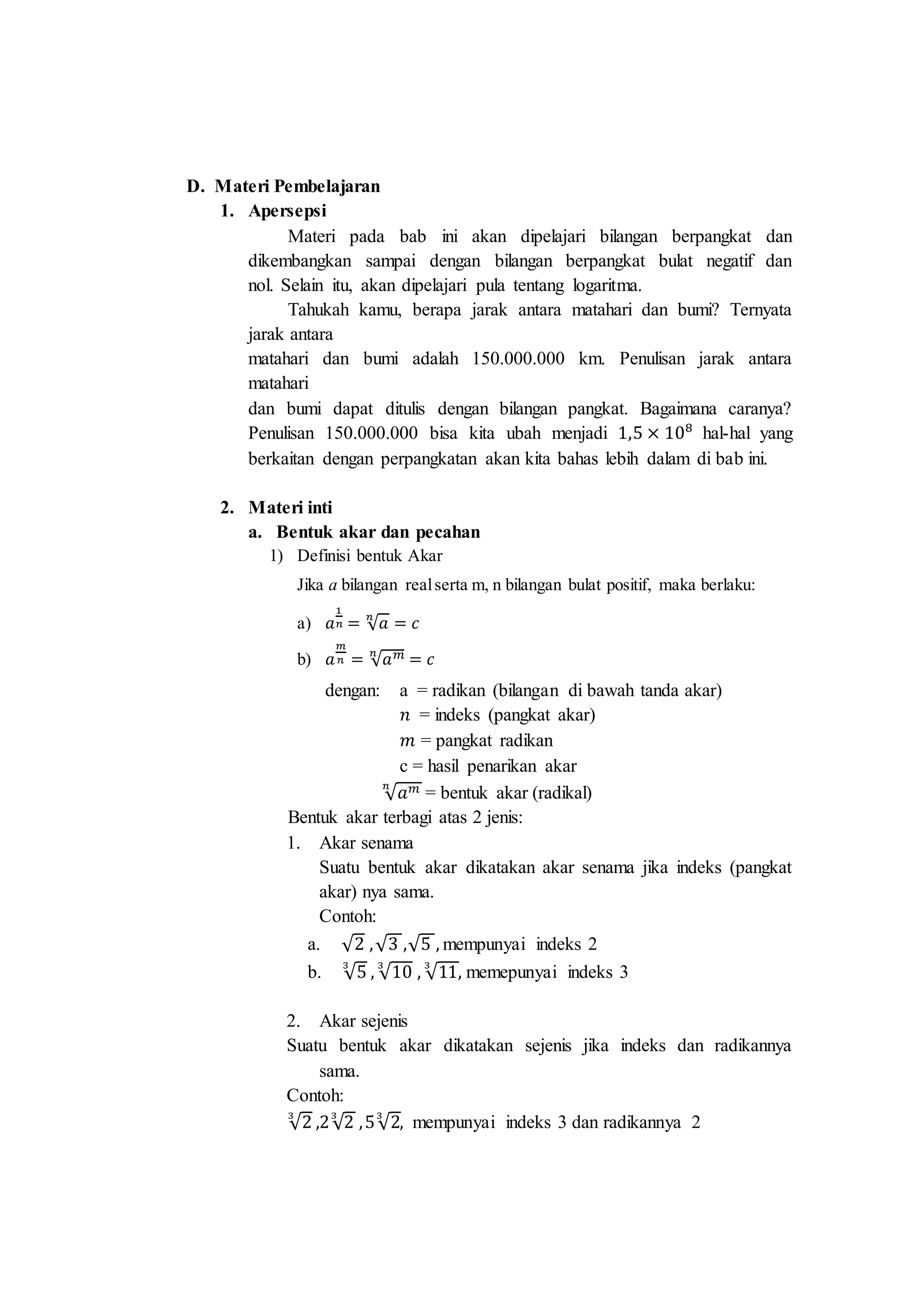 RPP Eksponen (Bilangan Pangkat) 0.2 | DOCX