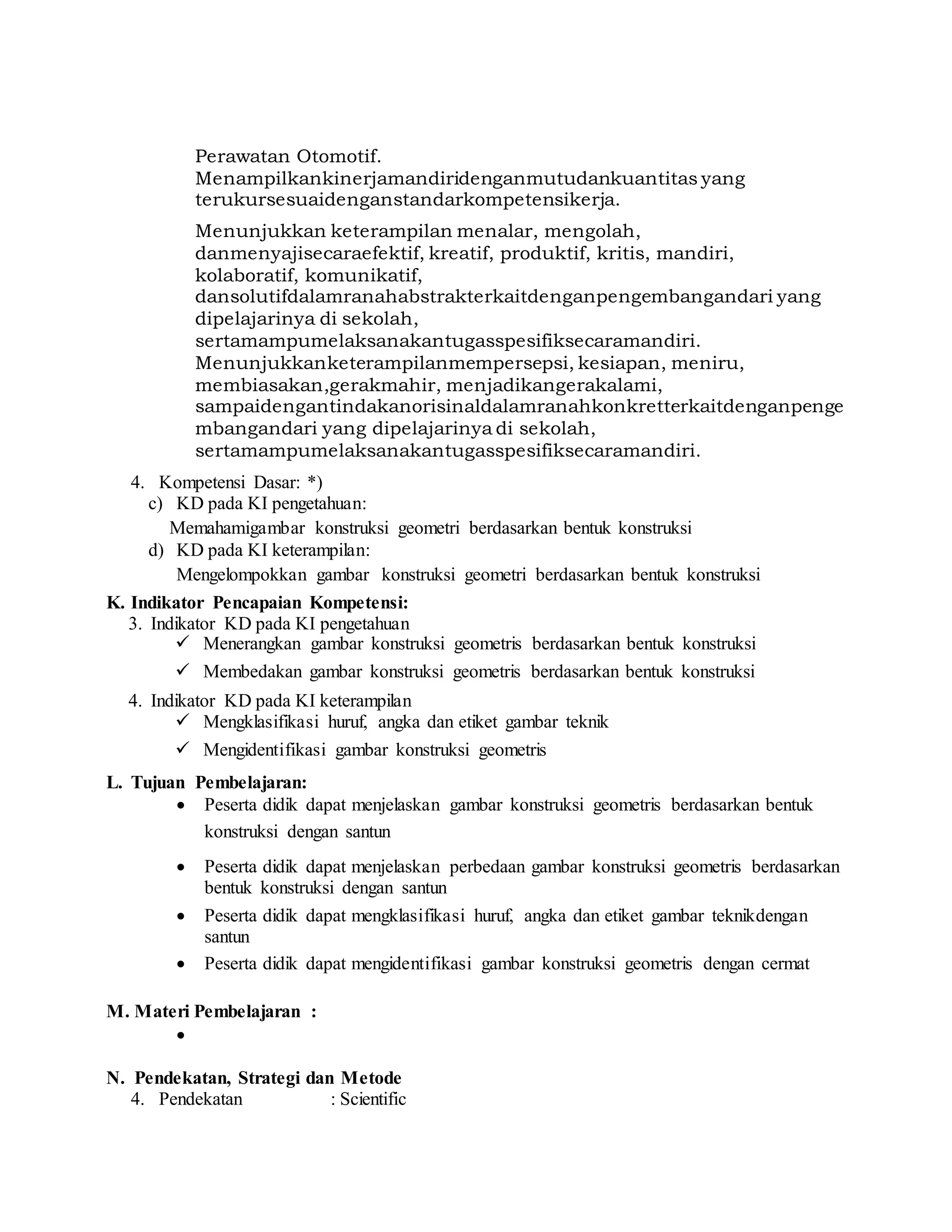 RPP GTO kelas X TOKR revisi 2017 | DOCX